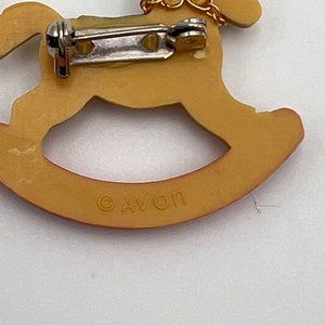 Avon | Jewelry | Vintage Set Of Avon Pin Brooch Rocking Horse And Teddy ...